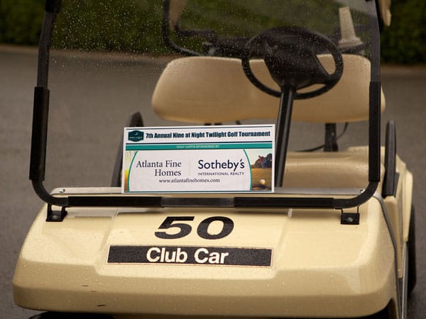 Golf Cart Stickers - Charity Golf Tournament Tee Signs